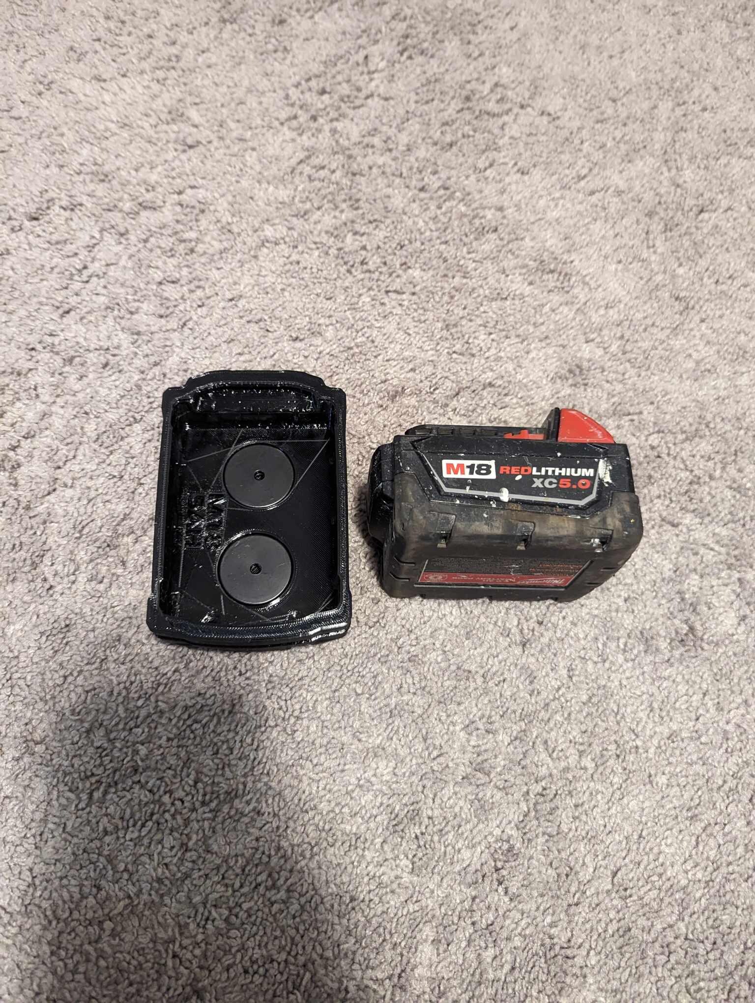 DIGITAL File---milwaukee M18 High Capacity Battery Magnetic Base STL ...