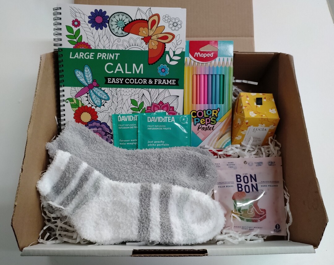 Stress & Anxiety Relief Box Monthly Mental Health Box Coloring Book ...