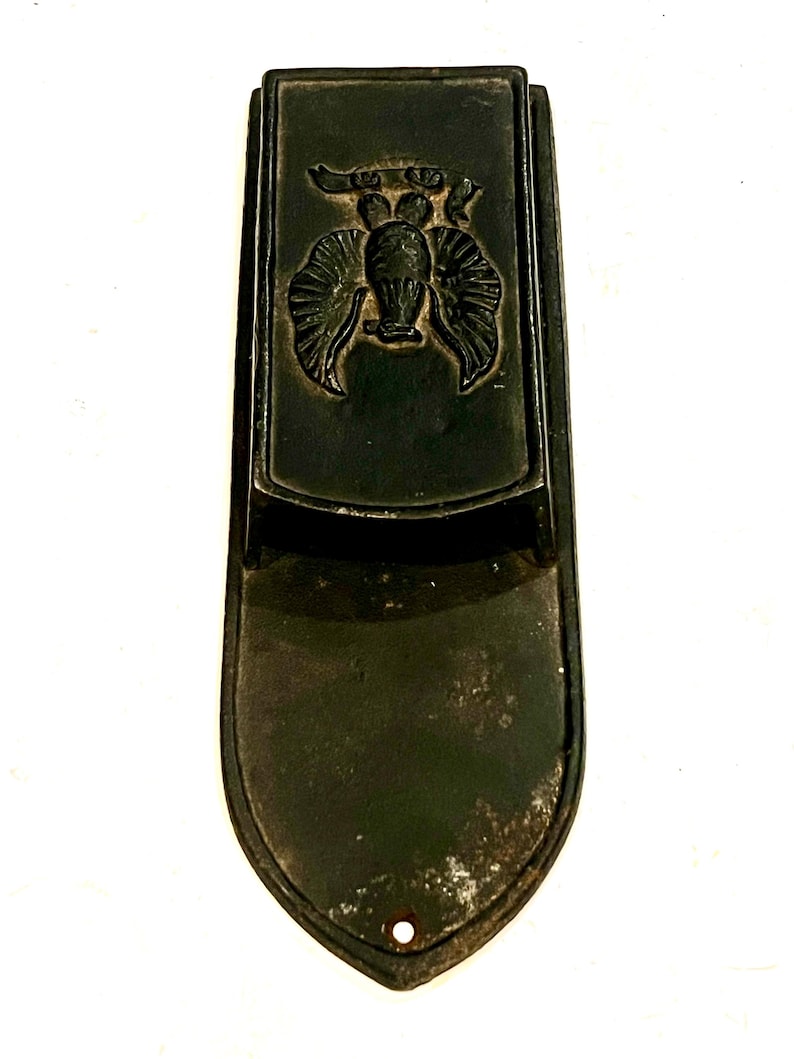 Vintage Cast Iron Long Match Safe - Etsy