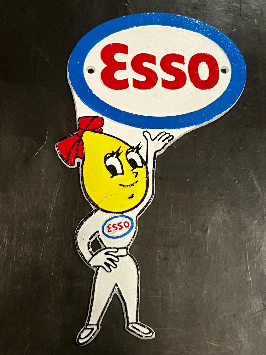 Esso Oil Drop Girl Cast Iron Wall Hanger - Etsy