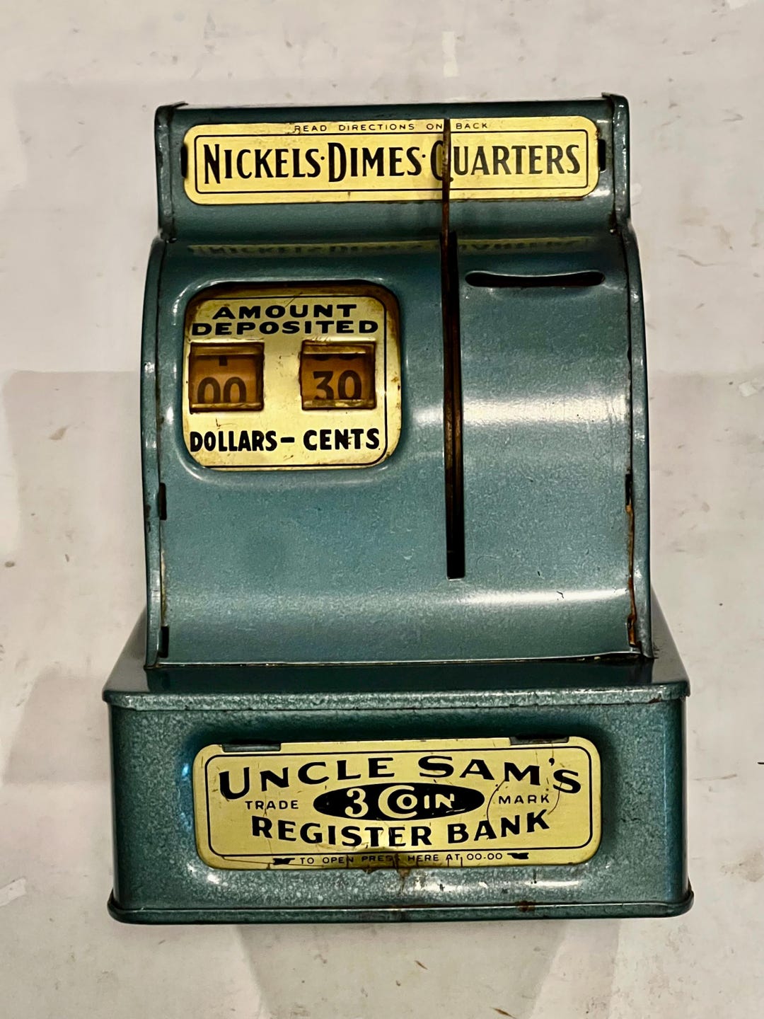 Vintage Uncle Sam’s 3 Coin Register Bank, by Durable Toy & Novelty - Etsy