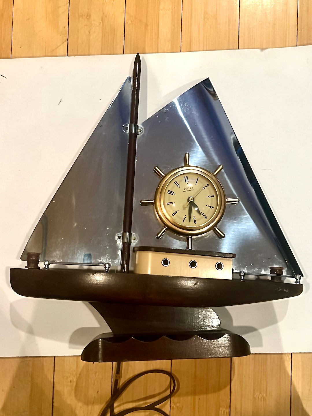 RARE Midcentury Sailboat Clock by United Clock Company - Etsy
