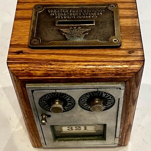 Vintage Limited Edition PO Box Bank # 321 - Etsy
