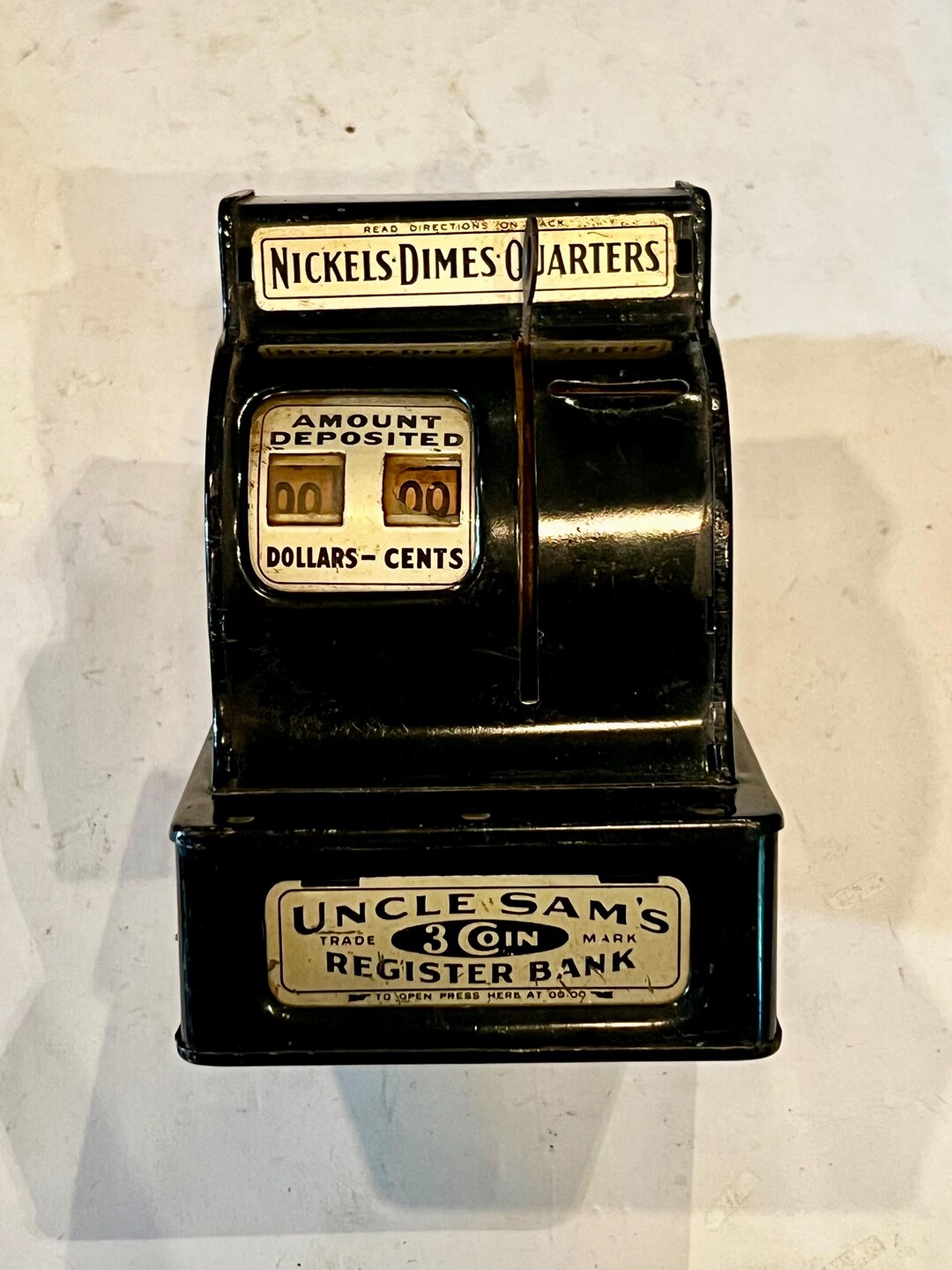 VINTAGE Uncle Sam’s 3 Coin Register Bank by Durable Toy & Novelty Corp ...