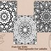 Digital Coloring Book Mandala Themed 20 Unique Printable Pages, Digital ...