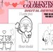 Digital Coloring Book Valentine Themed 20 Unique Printable Pages ...
