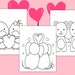Digital Coloring Book Valentine Themed 20 Unique Printable Pages ...