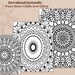 Digital Coloring Book Mandala Themed 20 Unique Printable Pages, Digital ...