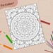 Digital Coloring Book Mandala Themed 20 Unique Printable Pages, Digital ...