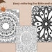 Digital Coloring Book Mandala Themed 20 Unique Printable Pages, Digital ...