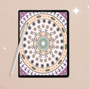 Digital Coloring Book Mandala Themed 20 Unique Printable Pages, Digital ...
