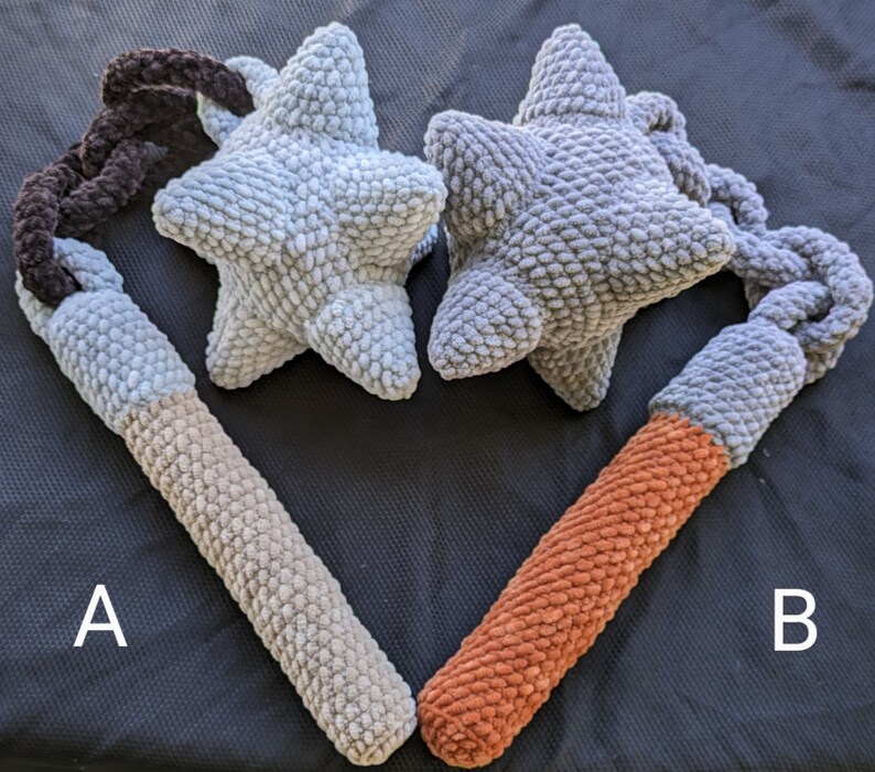 Crochet Flail Amigurumi, Medieval, Morning Star, Crochet Weapon, Play ...