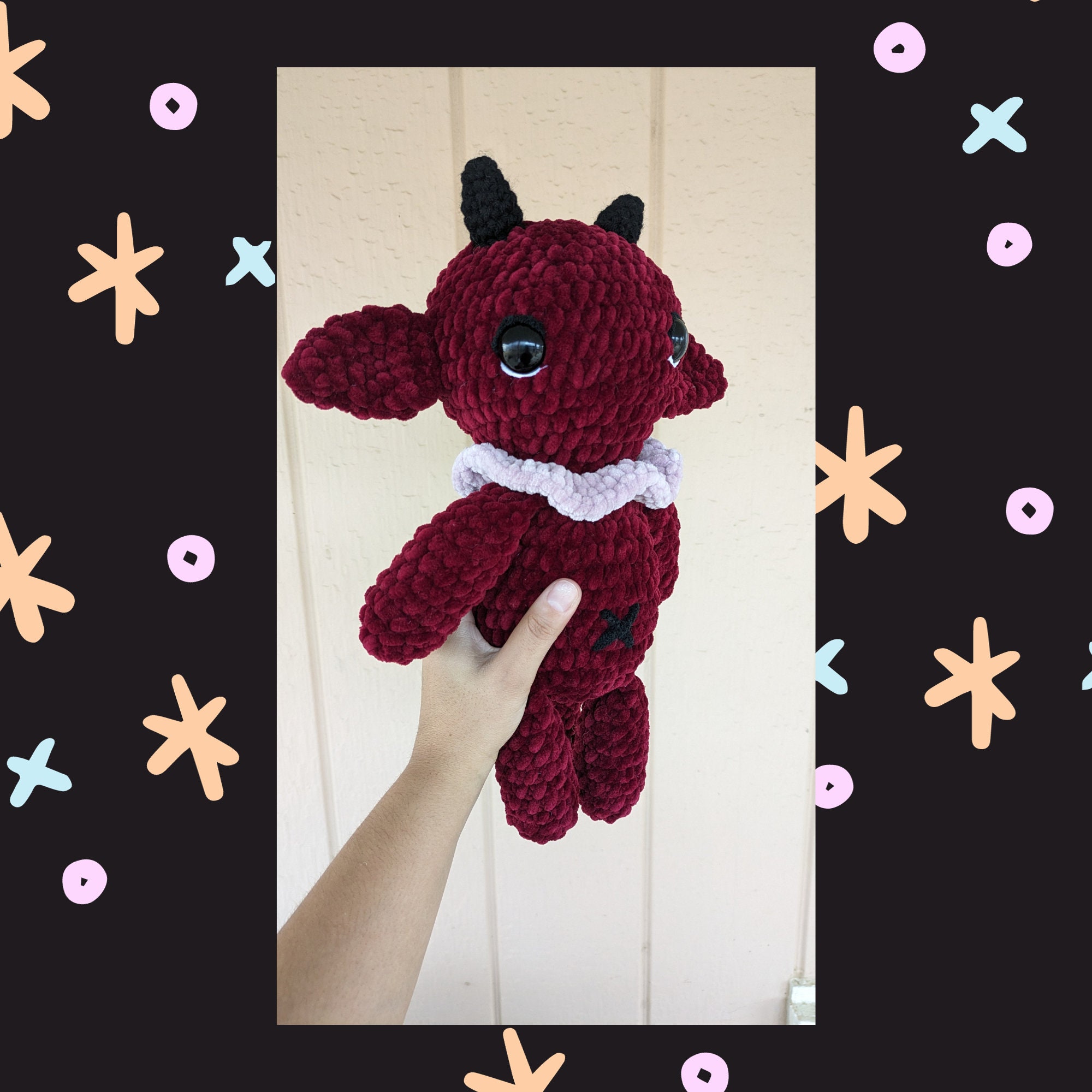 Demon Crochet Pattern, Crochet Demon, Devil, Baby Demon Pattern, Chubby ...
