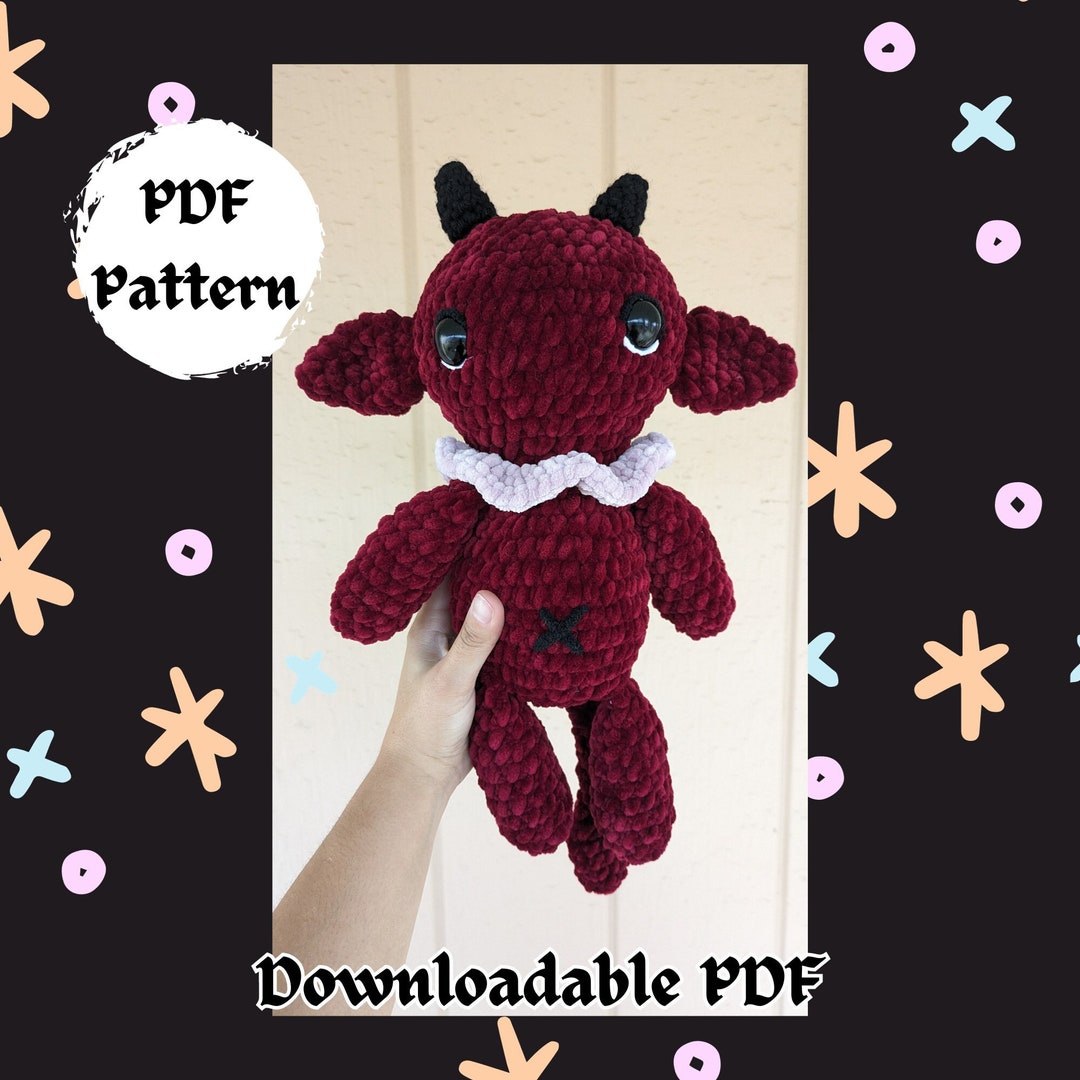 Demon Crochet Pattern, Crochet Demon, Devil, Baby Demon Pattern, Chubby ...