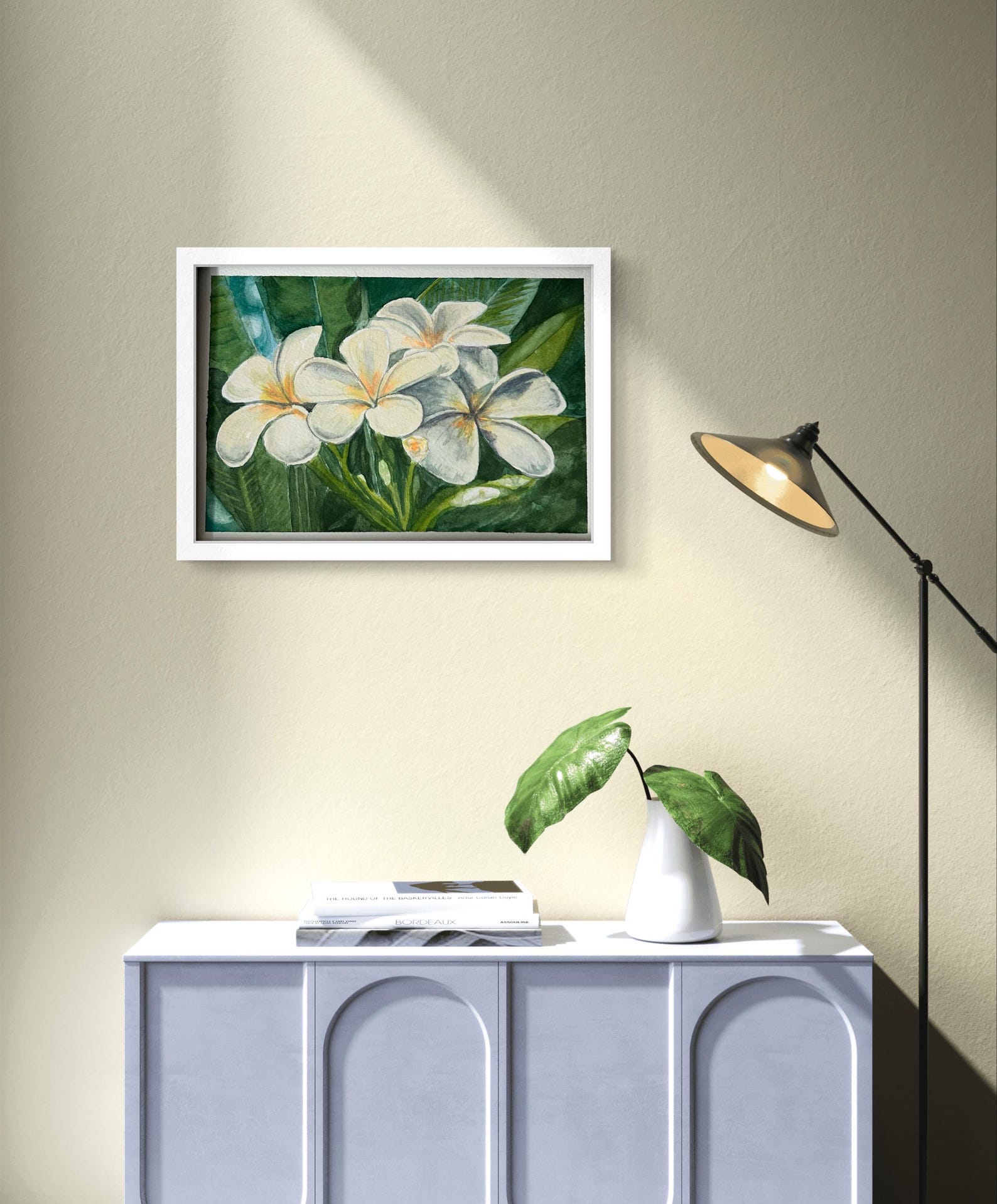 Aloha - Art Print - Plumeria Wall Art by Joanne Spencer Art - Etsy