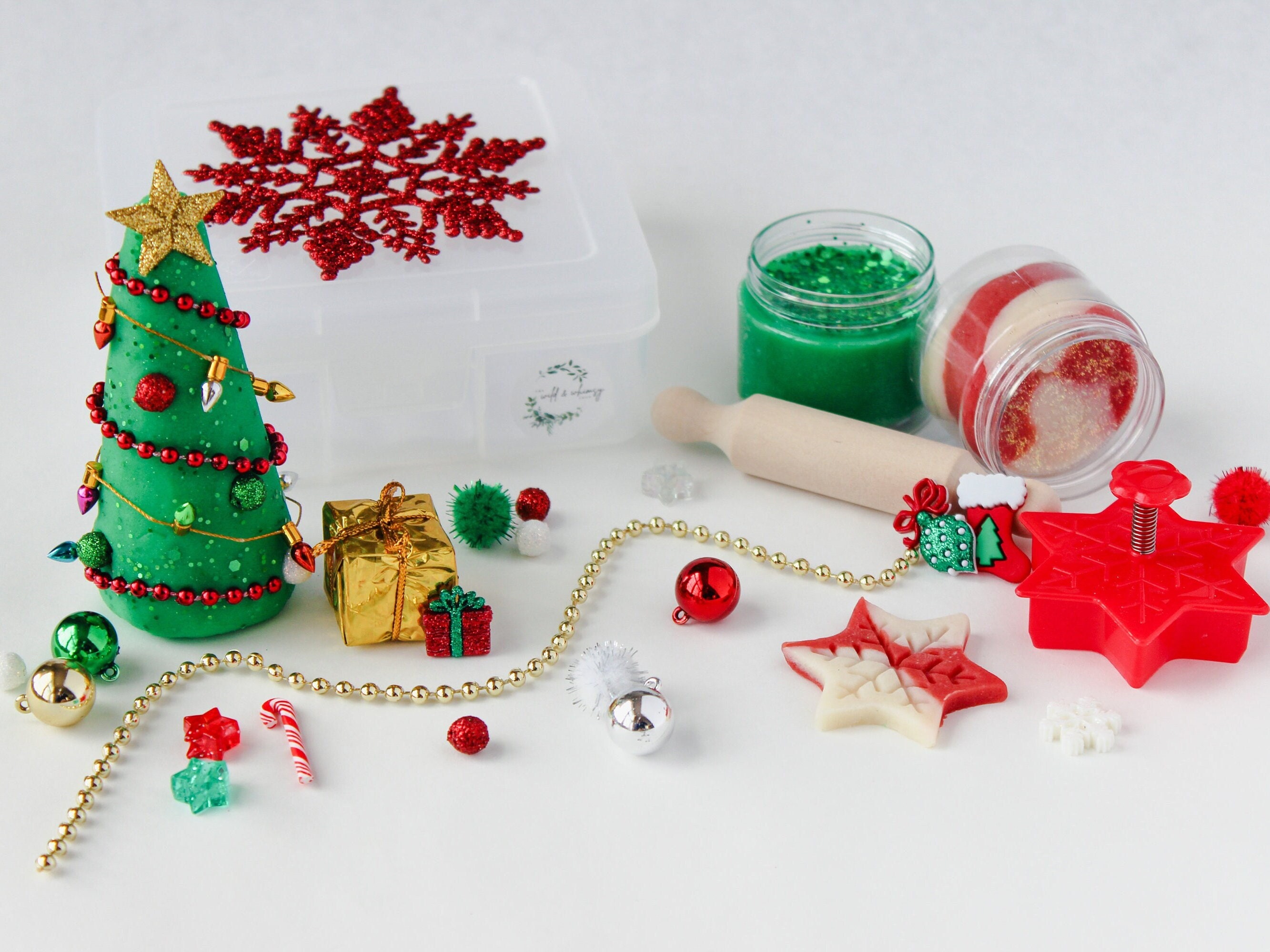 Christmas Tree Playdough Kit - Etsy