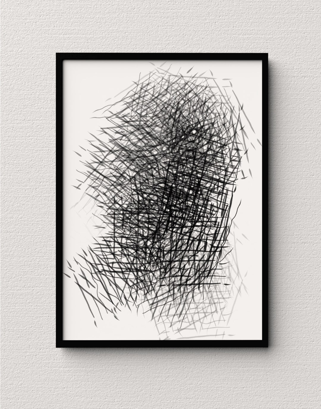 Wall Print Modern Chaos Abstract Line Art Printable Wall Decor - Etsy