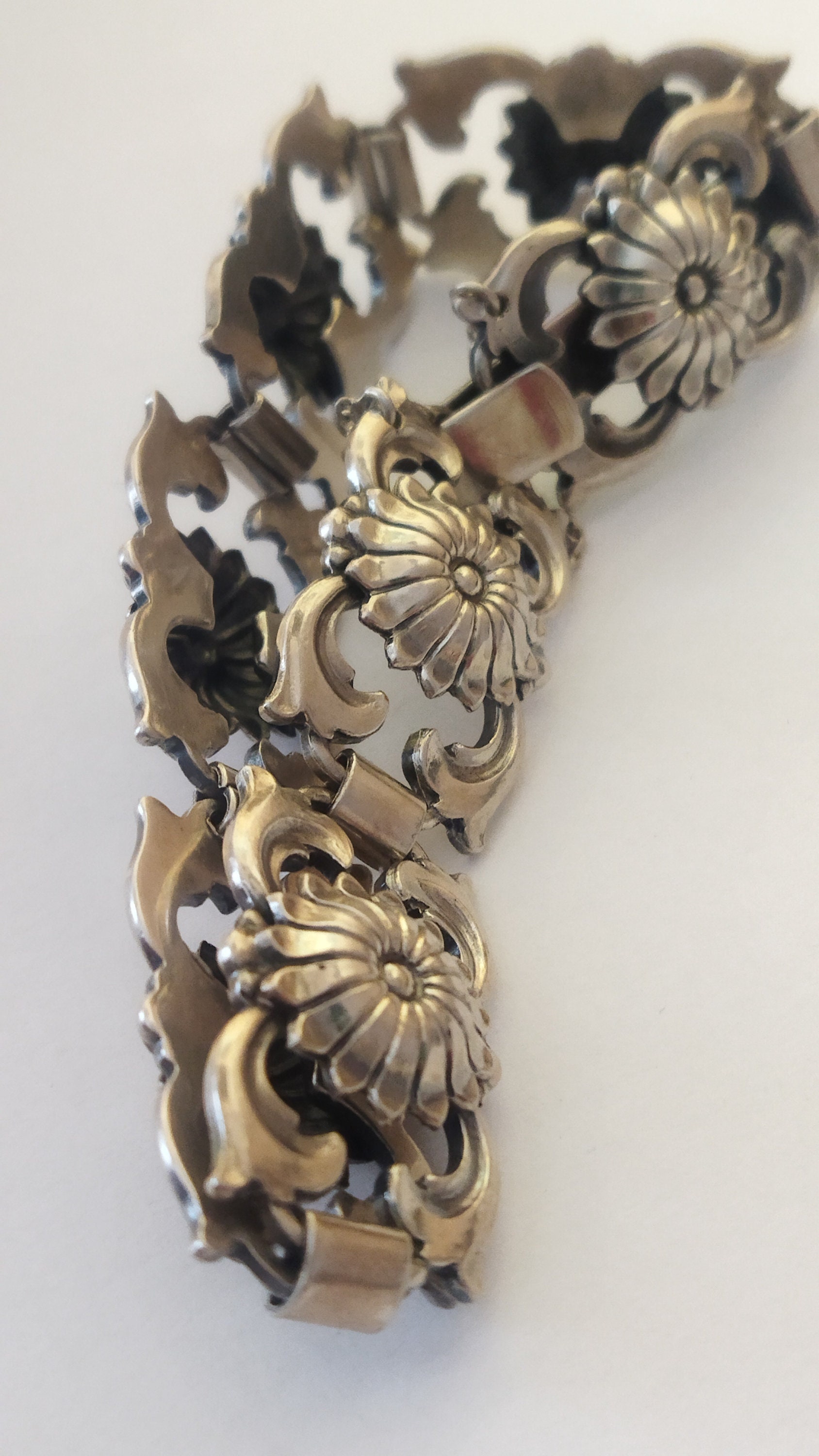 Vintage Sterling Silver Bracelet. - Etsy