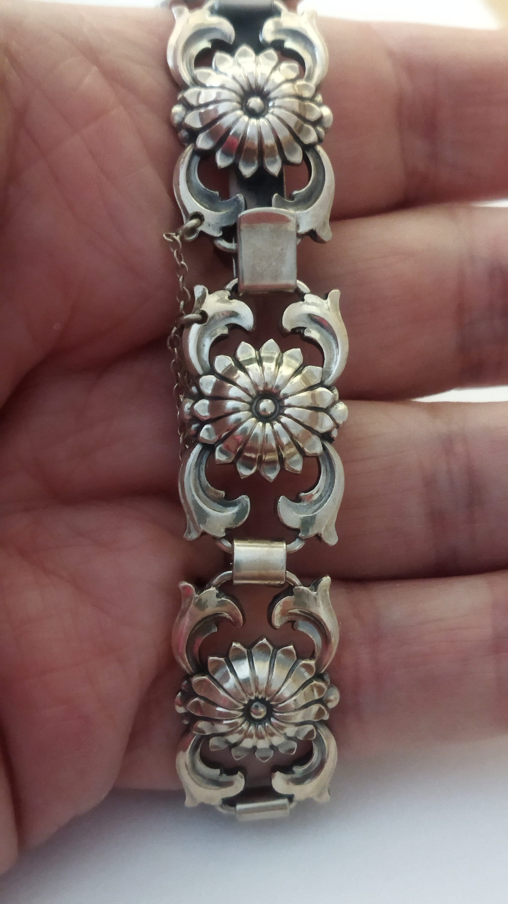 Vintage Sterling Silver Bracelet. - Etsy