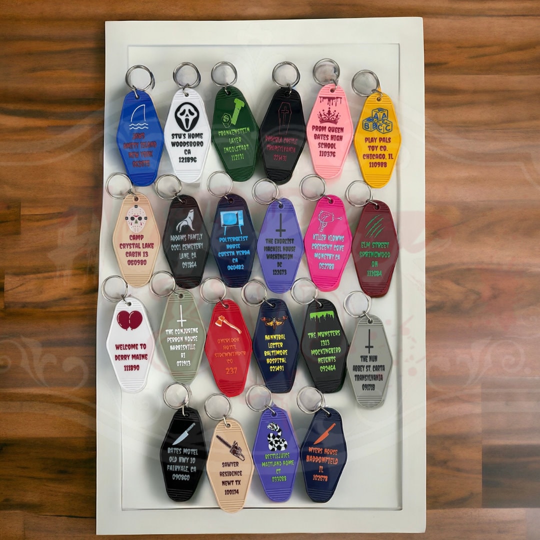 Horror Motel Keychains - Etsy