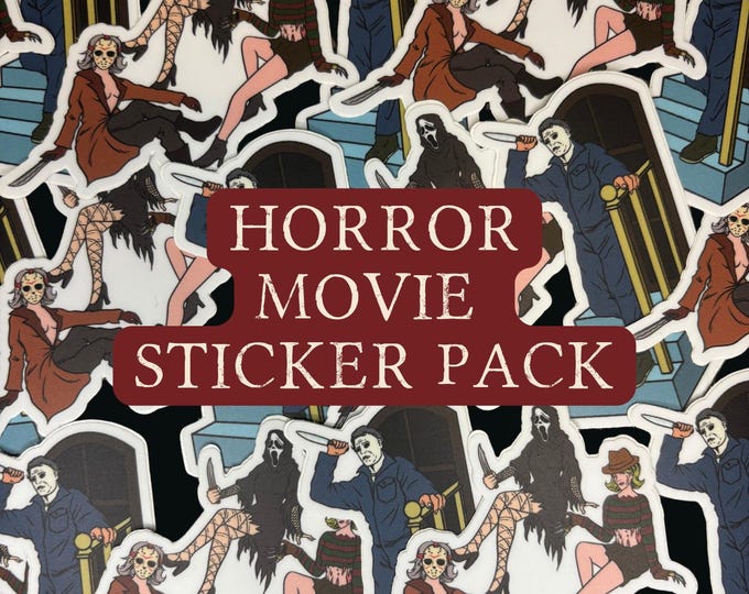 Horror Movie Sticker Pack | Horror Gift | Horror Stickers | Vinyl ...