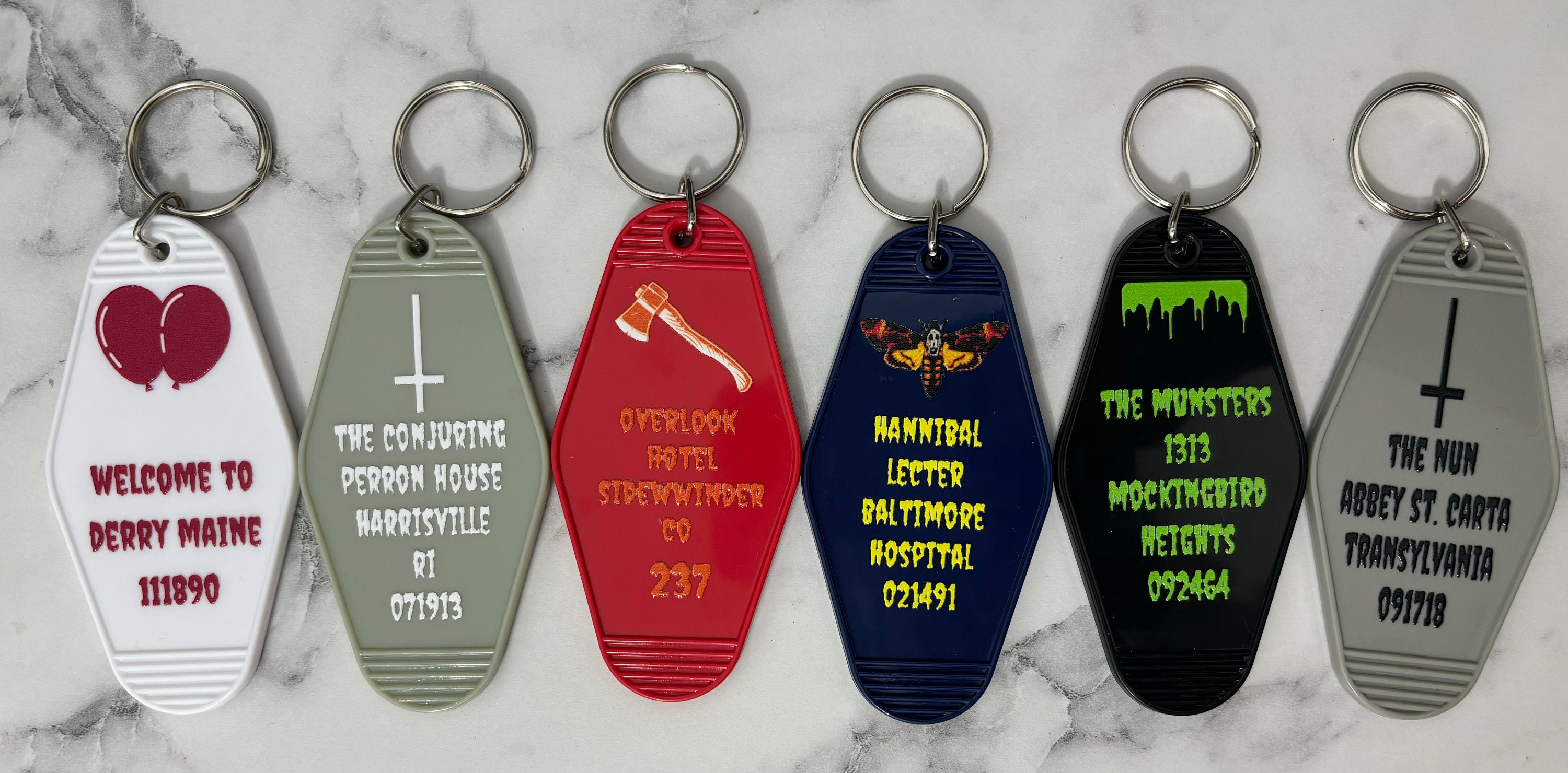 Horror Motel Keychains - Etsy