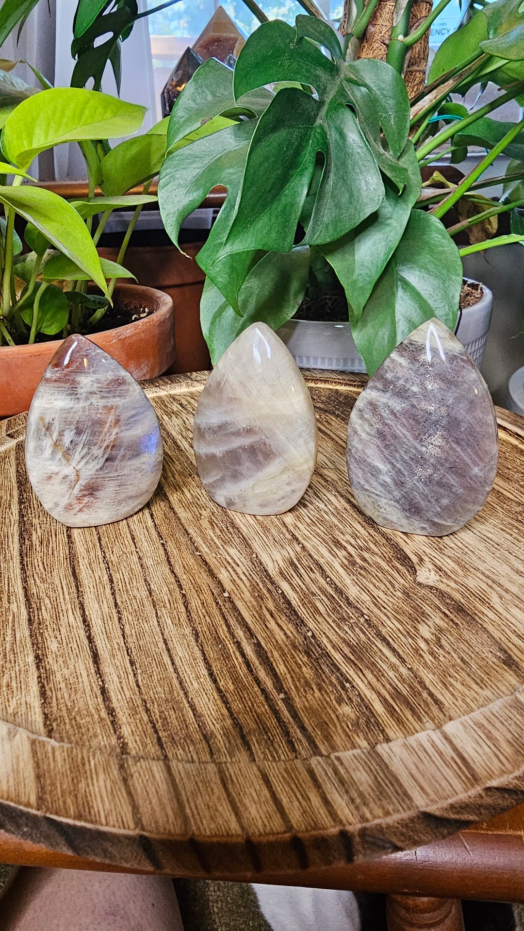 Moonstone and Sunstone Flames// Flame Carvings// Crystal Flames ...