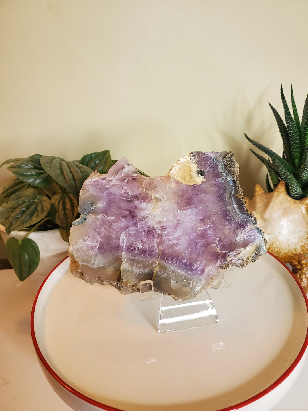 Amethyst Slabs// Amethyst Slab// Rainbow Slab// Large Crystal Slab - Etsy