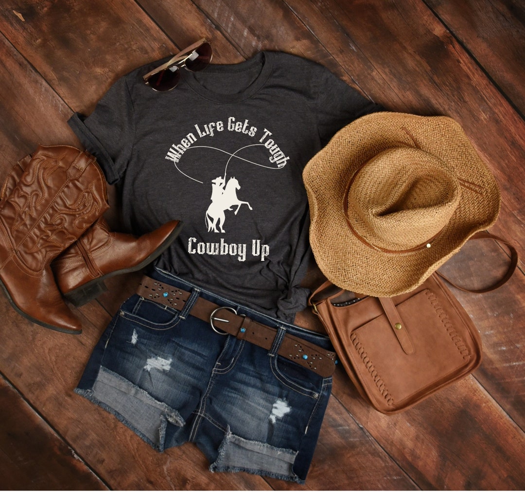 Cowboy up T-shirt, Cowboy T-shirt, Farm T-shirt, Motivational T-shirt ...