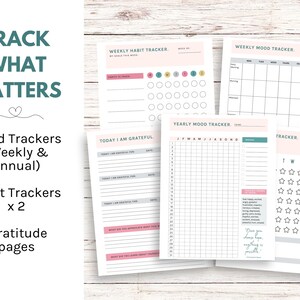 Printable Personal Growth Planner & Workbook Bundle, Self Care Planner ...