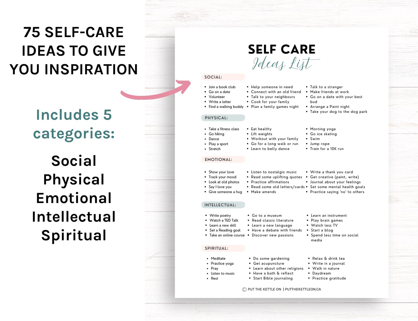 Printable Self Care Tracker, Weekly & Monthly Planner (PDF) - Etsy Canada