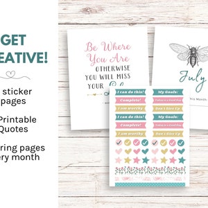 Printable Personal Growth Planner & Workbook Bundle, Self Care Planner ...