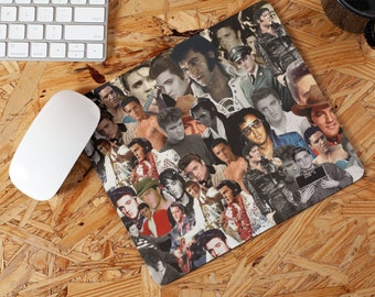 Mouse Mat Pad Elvis Portrait Desktop Laptop Office Handmade - Etsy