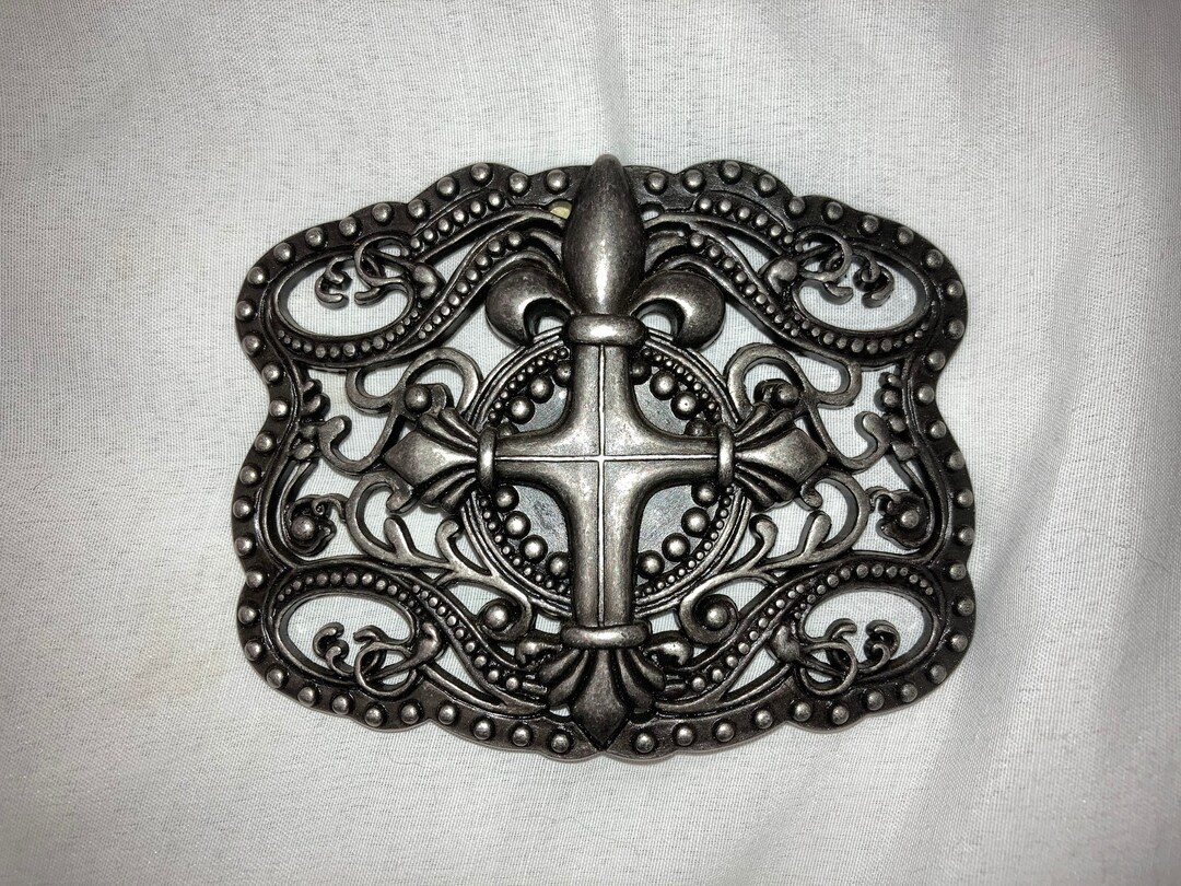 Cross Belt Buckle - Etsy