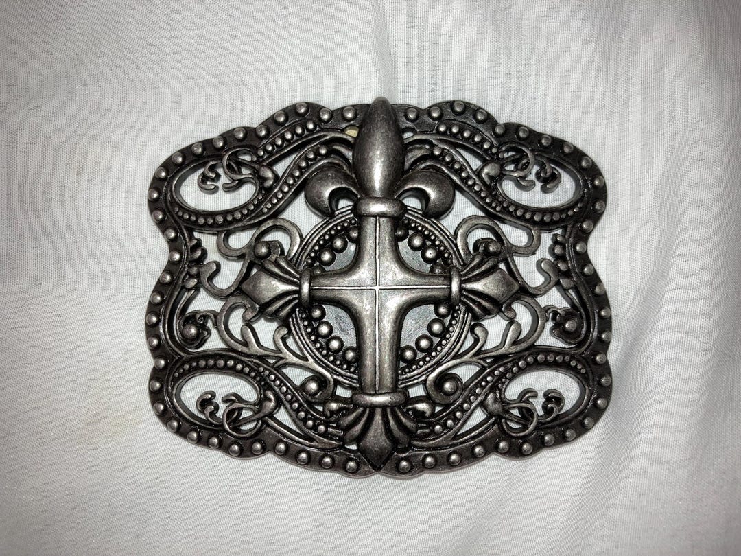 Cross Belt Buckle, Brass-like Belt Buckle, Men’s Belt Buckles - Etsy