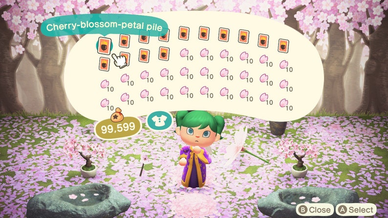 Cherry Blossom DIY Recipe Set Materials Animal Crossing New Horizons - Etsy