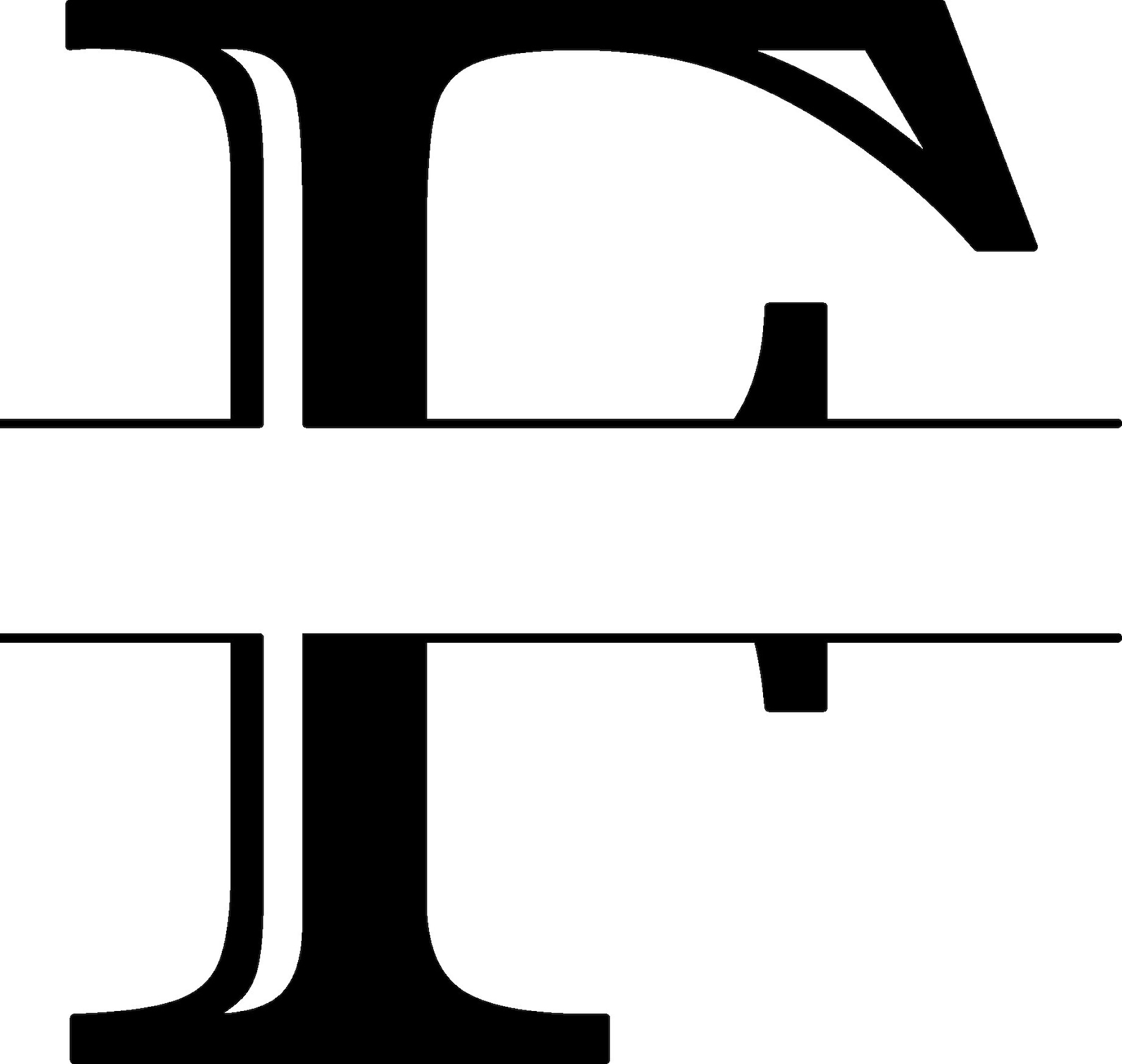 F Letter Split Monogram - Digital File With SVG and PNG File - Etsy