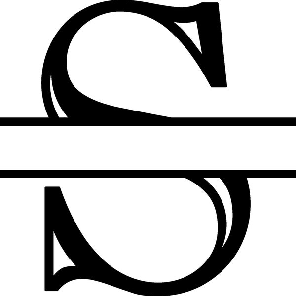 Monogram Letter S - Etsy