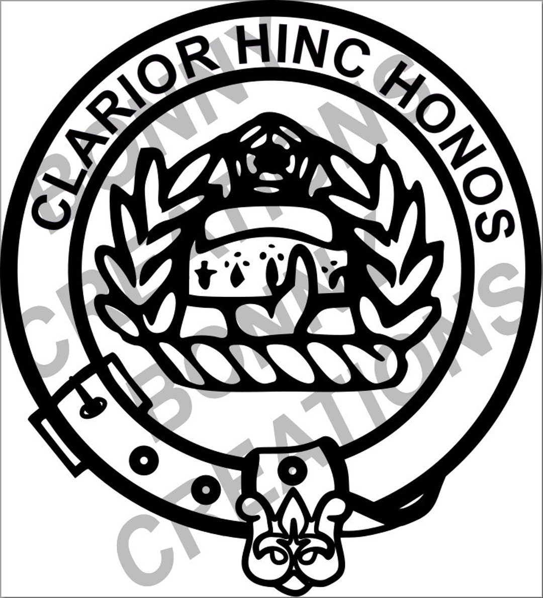 Buchanan Family Crest - Digital File (SVG, PNG, Pdf, Dxf) - Instant ...