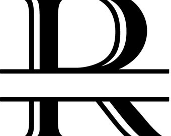 Letter R Floral SVG PNG, Floral Monogram Digital File, Floral Letter ...