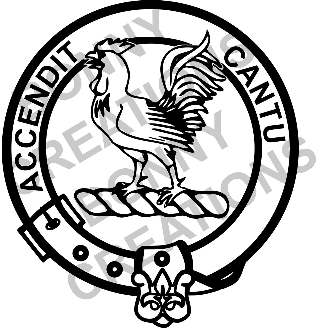 Cockburn Family Crest - Digital File (SVG, PNG, Pdf, Dxf) - Instant ...