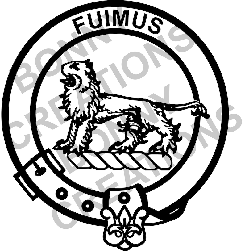 Bruce Family Crest - Digital File (SVG, PNG, Pdf, Dxf) - Instant ...