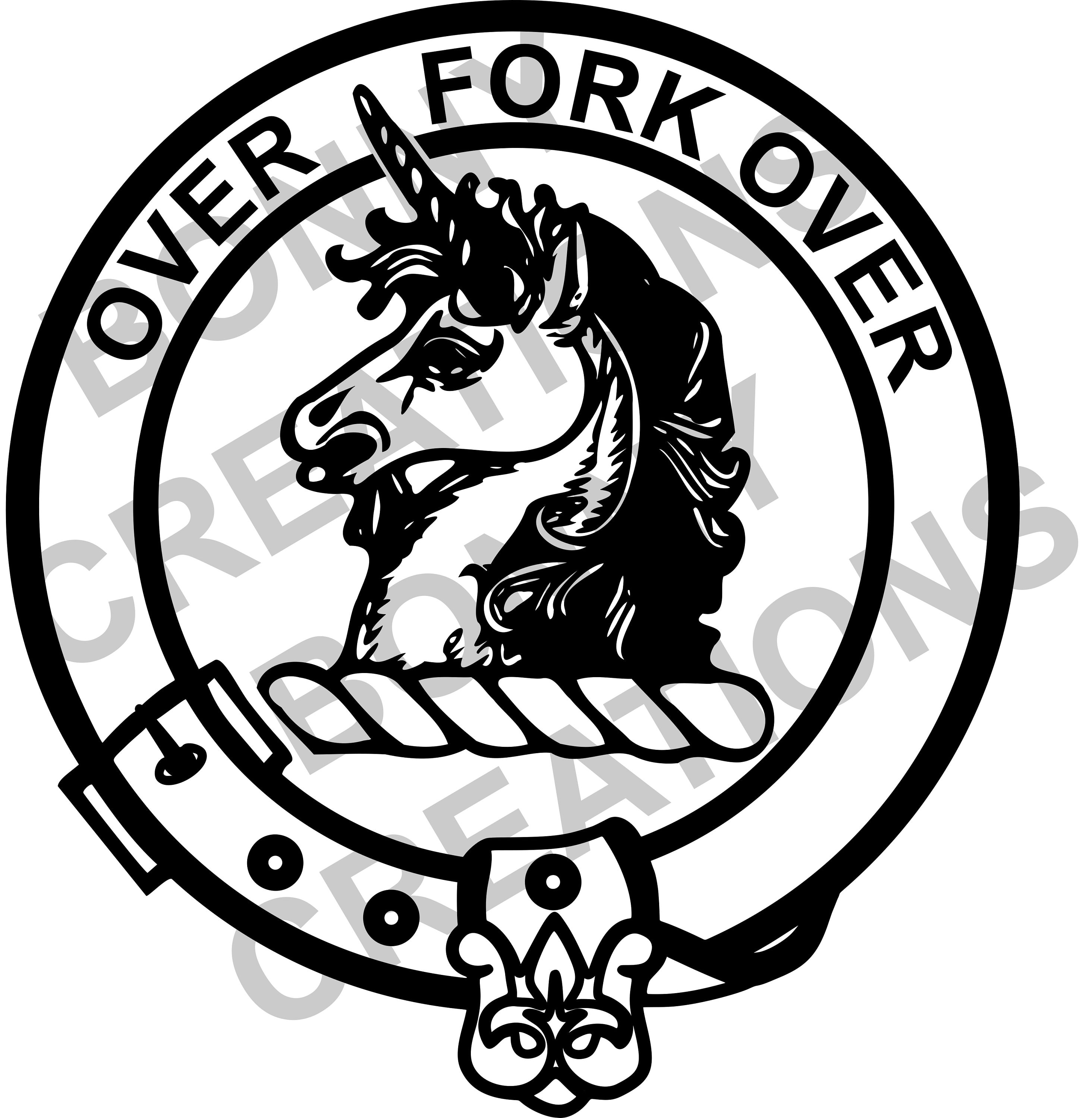 Cunningham Family Crest - Digital File (SVG, PNG, Pdf, Dxf) - Instant ...