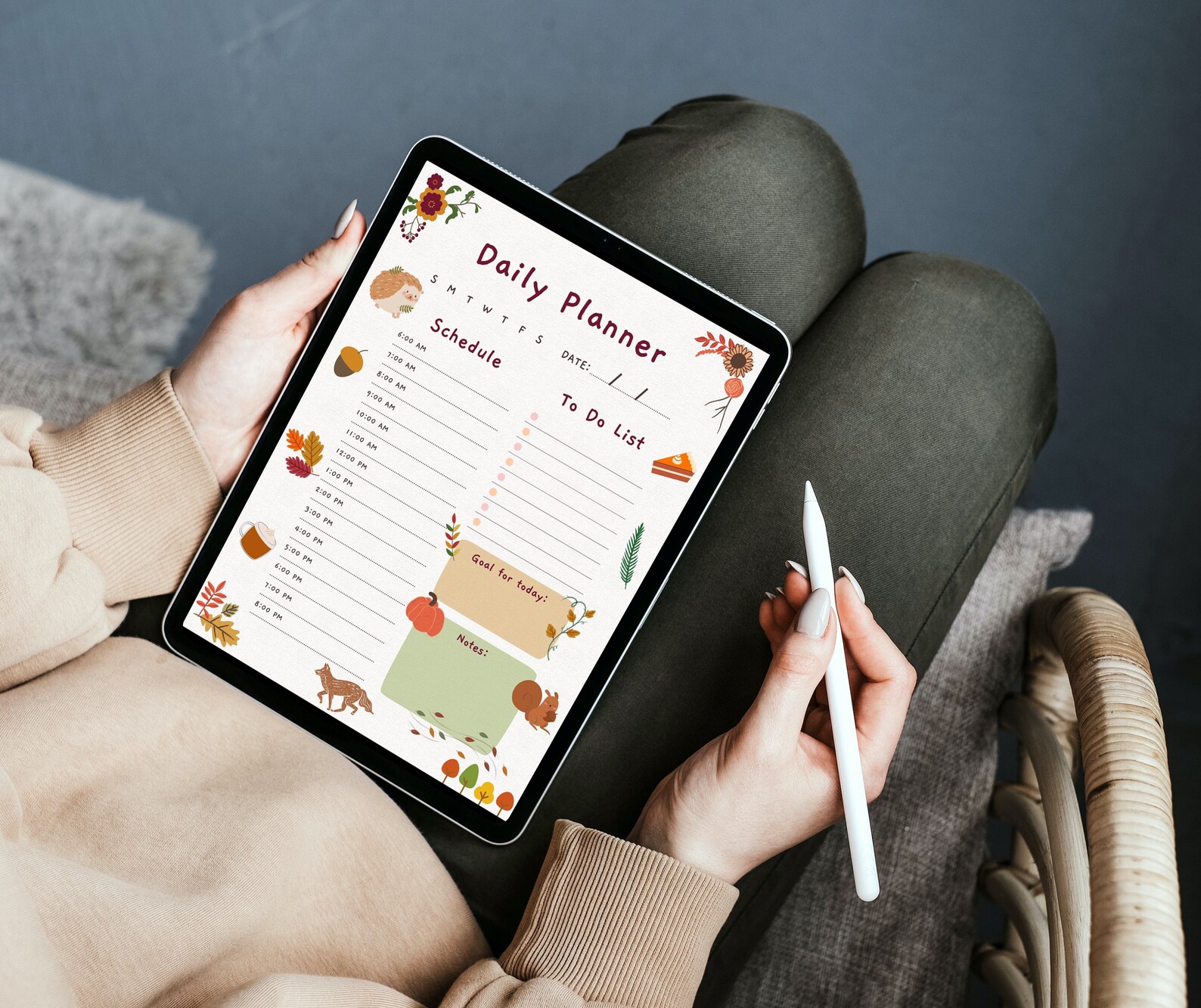 Simple Daily to Do List, Fall Themed, Instant Download PDF Planner ...