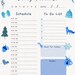 Simple Daily to Do List, Winter Themed, Instant Download PDF Planner ...