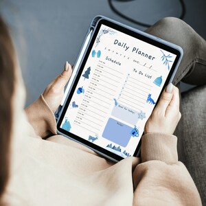 Simple Daily to Do List, Winter Themed, Instant Download PDF Planner ...