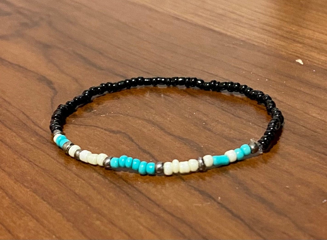 Morse Code Beaded Bracelet - Etsy