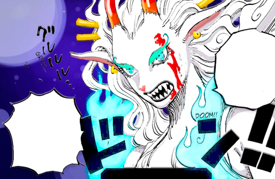 Yamato One Piece Print Mythichal Zoan Form - Etsy France