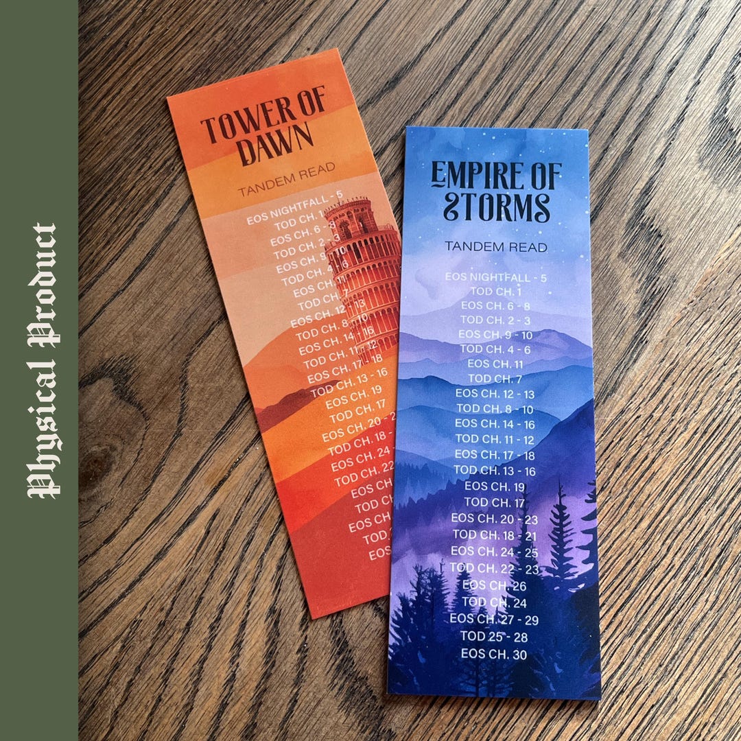 Tandem Reading Guide for Empire of Storms & Tower of Dawn | Set of 2 ...