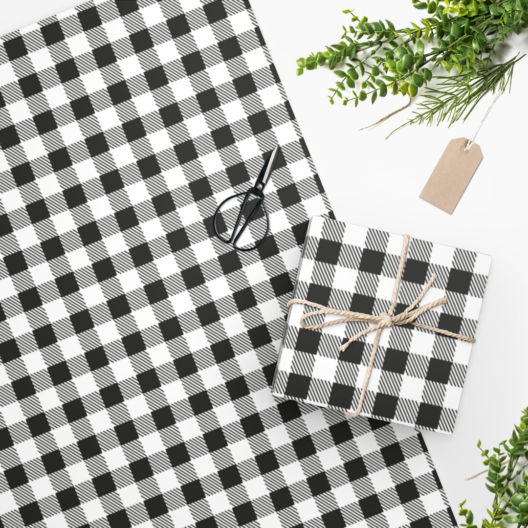 Buffalo Plaid Christmas Wrapping Paper Christmas Gift Wrap Wrapping ...
